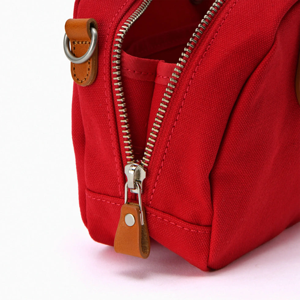 帆布のミニボストン×レザーハンドル｜ファスナー付きで安心【comame [コマメ]｜大人帆布】 – カワニシカバン - 愛されるものづくり